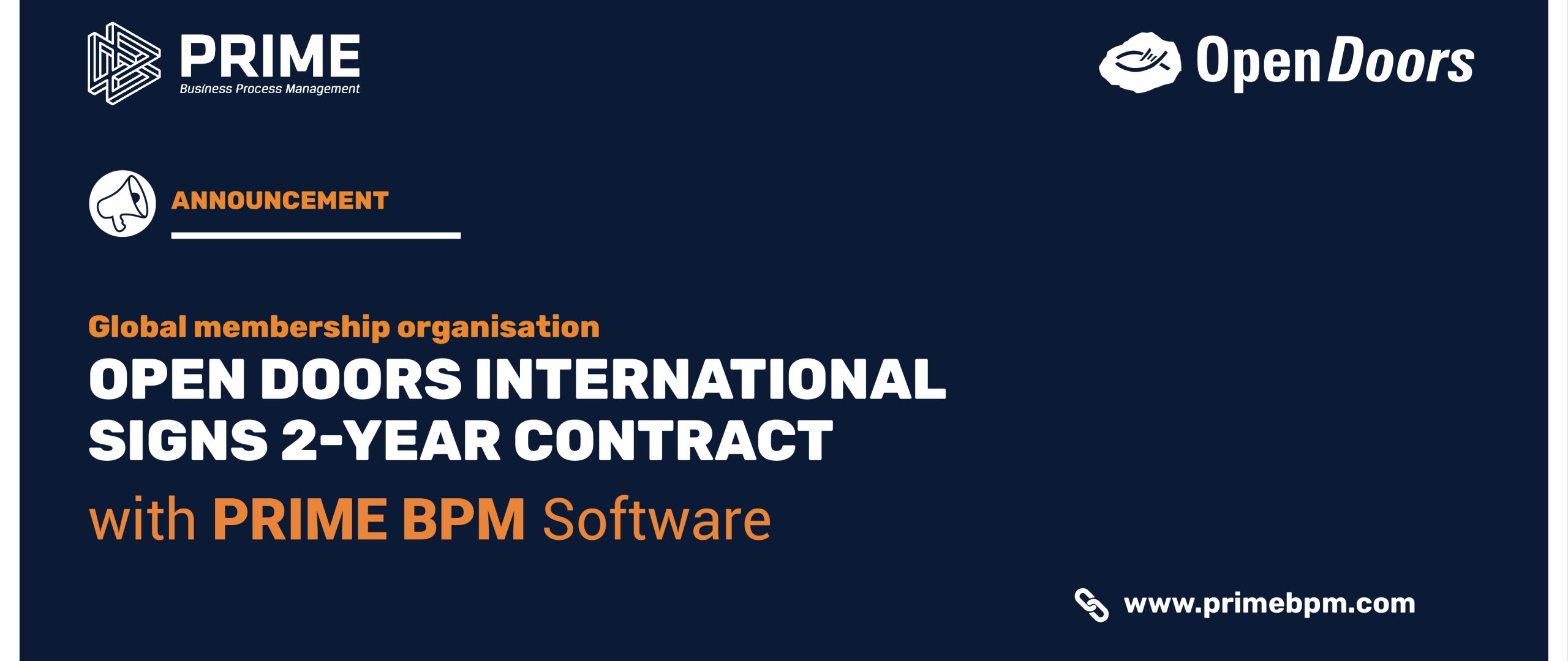 Open Doors International signs 2-Year contract with PRIME BPM Software ...
